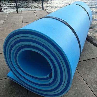 China Polyethylene Foam Floating Mat Tear Resistant Floating Oasis Water Pad 15X6 For Beach for sale