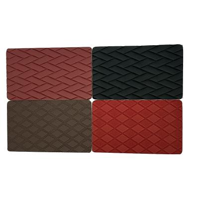 China Embroidery Quilted PVC Synthetic Leather Abrasion Resistant With Sponge for sale