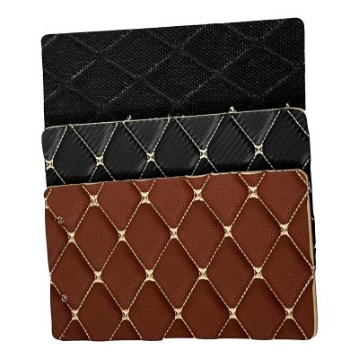China 1.8m Width Quilted XPE Foam PVC Synthetic Leather Anti Slip With Sponge for sale