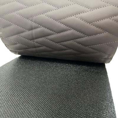 China Dustproof Non Slip Embroidery PVC Leather For Upholstery / Sofa Making for sale