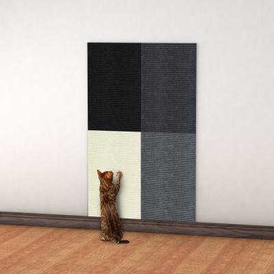 China 30*100cm Polyester Self Adhesive Cat Scratching Mat , Cat Scratch Furniture Protector for sale
