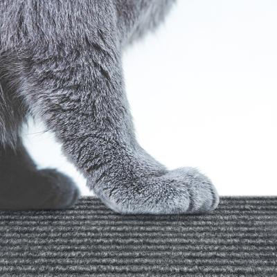 China Rectangular Self Adhesive Cat Scratching Mat Strong Adhesion Cat Scratch Pads For Furniture for sale