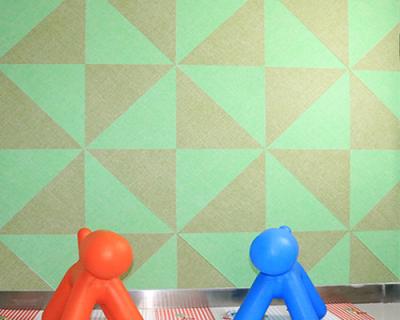 China Anti Fouling Self Adhesive Foam Wallpaper Outdoor For Office Restaurant / Hotel for sale