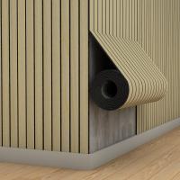 Quality Fire Retardant PVC Protection Flexible Wood Wall Panel Wallpaper For Home Decor for sale