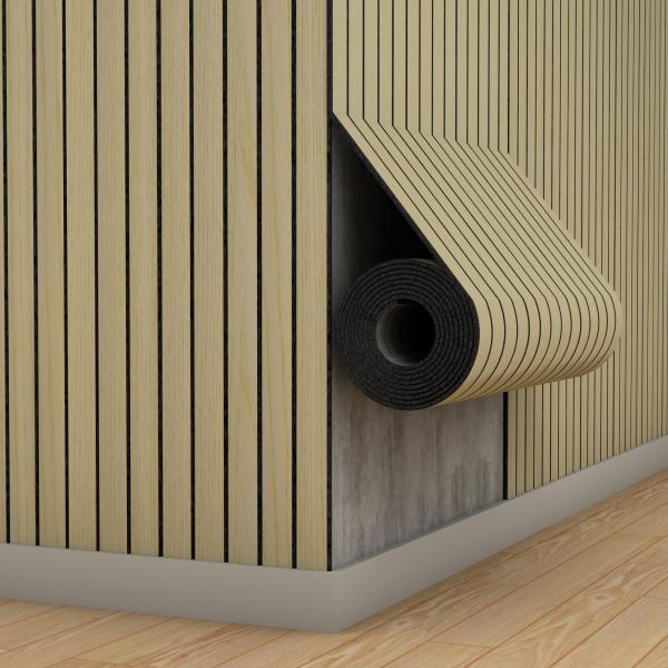 Quality Fire Retardant PVC Protection Flexible Wood Wall Panel Wallpaper For Home Decor for sale