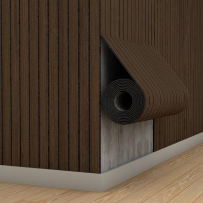 China IXPE Foam Layer Soft Wood Slat Wall Panels For Welfare Home Decor for sale