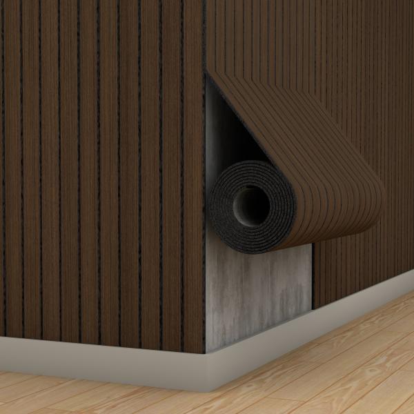 Quality IXPE Foam Layer Soft Wood Slat Wall Panels For Welfare Home Decor for sale