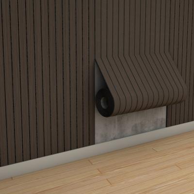 China Waterproof Elastic IXPE PVC Grille Panel Wood Grain For School Decor for sale