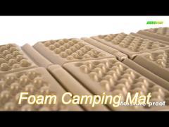 orange / yellow folding camping seat mat 8 folds thermal seat pads for picnic