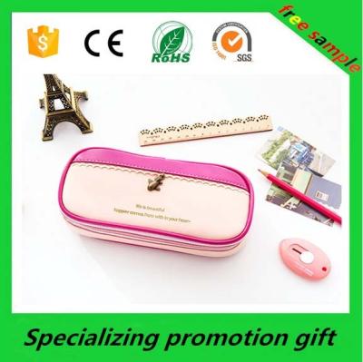 China Promotional PU Custom Printed Pencil Case / Bag For Teenagers for sale