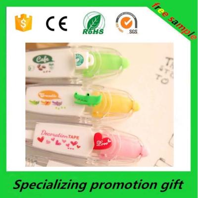 China classicial  Promotional Stationery cartoon push correction tape for sale
