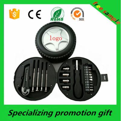 China Innovative Household 20pcs Promotional Tool Kits Tyre Shaped for sale