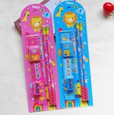 China Cartoon lion Promotional Stationery , blister card beautiful stationery sets for sale