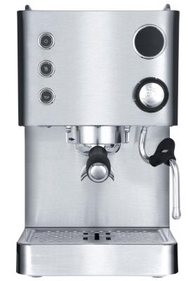 China 1.7L water PID Control Temperature Espresso Machine Commercial With Dual Boiler Silver Color Easy Operation For Home Use for sale