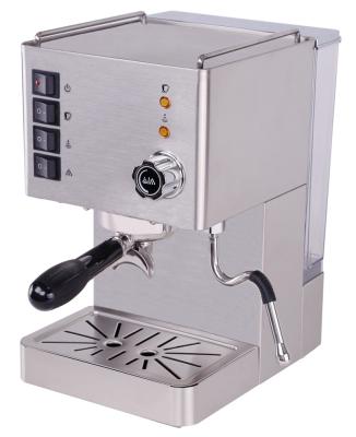 China 1450W Silver Household Coffee Machine 304 Stainless Steel Body Italy Pump CRM3007 for sale