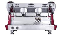 China Commercial Double Group Espresso Machine 4200W Rotary Pump 9 Bar Semi-Auto for sale