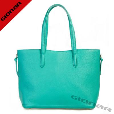 China Custom Vogue Green Pebbled Leather Women Shoulder Handbags For Summer for sale
