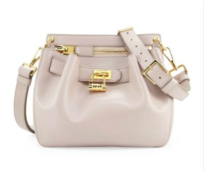 China Unique Handcraft Fashion Nappa Leather Shoulder Handbags Nude - colored for sale