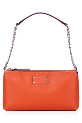 China Stylish Leisure Smooth Leather Shoulder Handbags Chain Strap , Ladies Leather Shoulder Bags for sale