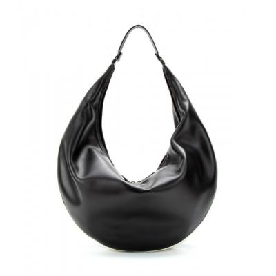 China Black / White Circle Shape Hobo Leather Handbags Simple Design For Women for sale