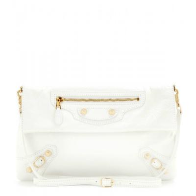 China White Envelope Handmade Leather Clutch Handbags Gionar With Shoulder Strap for sale