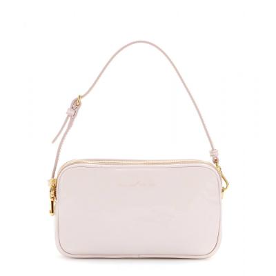 China Patent Leather Clutch Handbags Customized Logo , Detachable Adjustable Handle Strap for sale