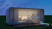 China Composite Wood Floor Modular Prefab Tiny Homes Container Office for Portable Office Needs for sale