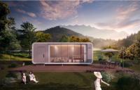 China Composite Wood Floor Modular Prefab Tiny Homes Container Office for Portable Office Needs for sale