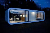 China Composite Wood Floor Modular Prefab Tiny Homes Container Office for Portable Office Needs for sale