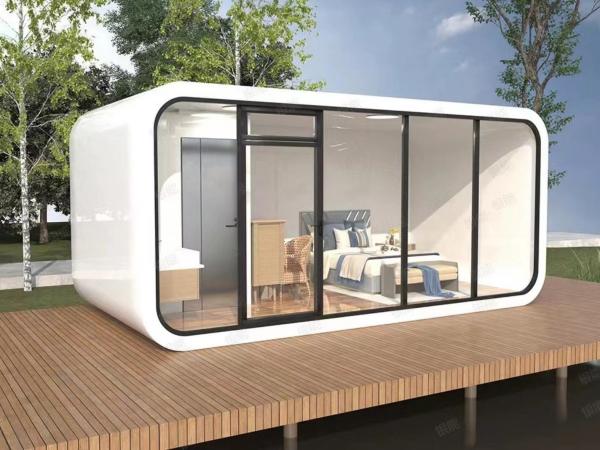 Quality Composite Wood Floor Modern 20ft Modular Apple House Cabin with Eco-Friendly for sale