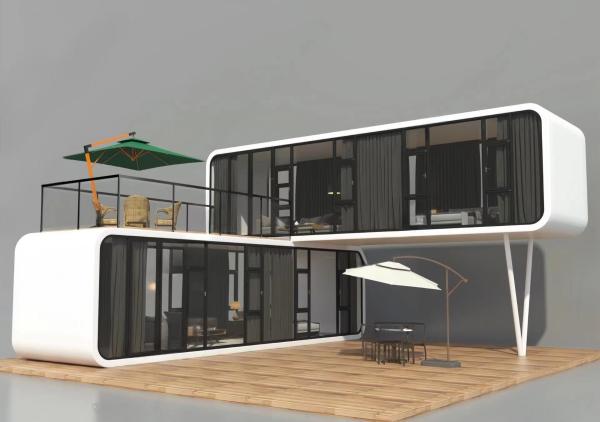 Quality Contemporary 20ft 40ft Prefab Modular Houses Tiny Homes Cabin Office Portable for sale