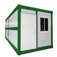 China Contemporary Design Flat Pack Folding Container Prefab House for Construction Site for sale