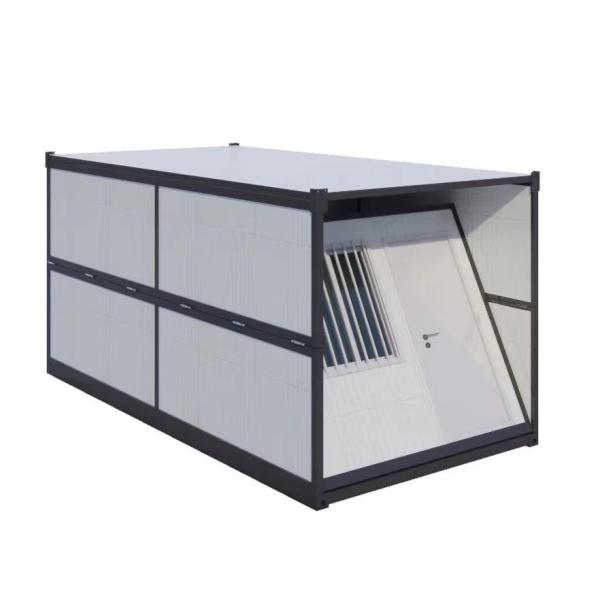 Quality Fast Installation Flat Pack Folding Containers Prefab Houses with Sandwich Panel Wall for sale