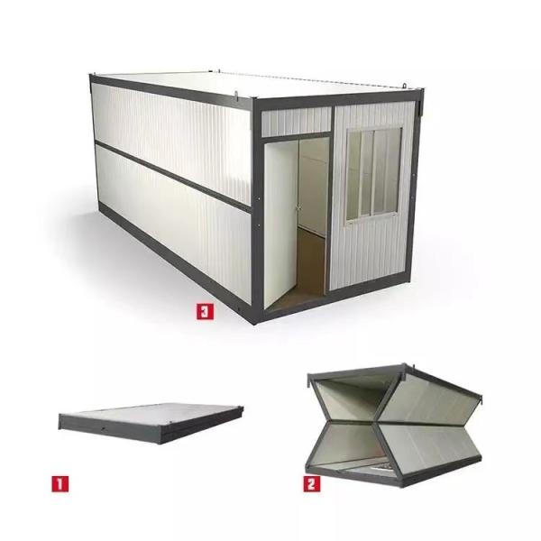 Quality Fast Installation Flat Pack Folding Containers Prefab Houses with Sandwich Panel for sale