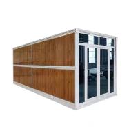 Quality Foldable Farmhouse Design Prefab Office Container Homes with Sandwich Panel Wall for sale
