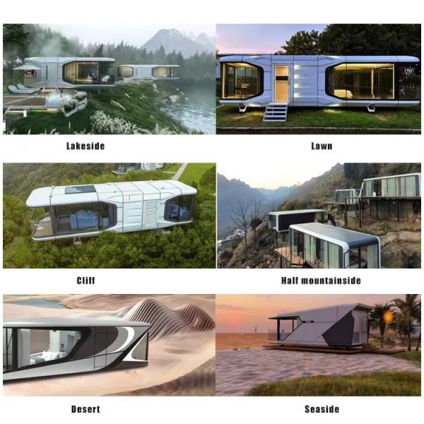 Quality Prefab Portable Mobile House with Online Technical Support and Space Capsule for sale