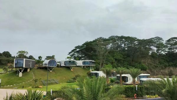 Quality Contemporary Style Space Capsule House Prefabricated Modular Home for Camping for sale