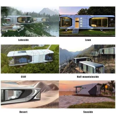 China Casa da cápsula de espaço de luxo Casa pré-fabricada moderna à venda