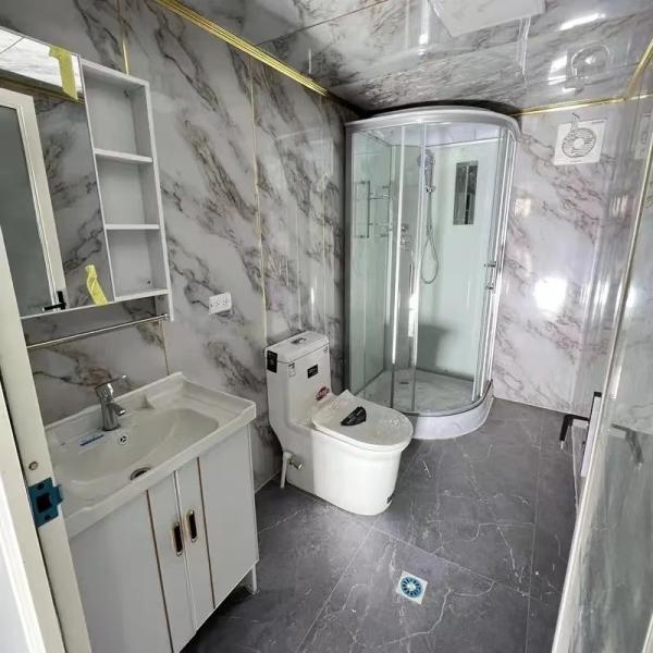 Quality Foldable Double-winged Container House with MGO Board Floor and Online Technical for sale