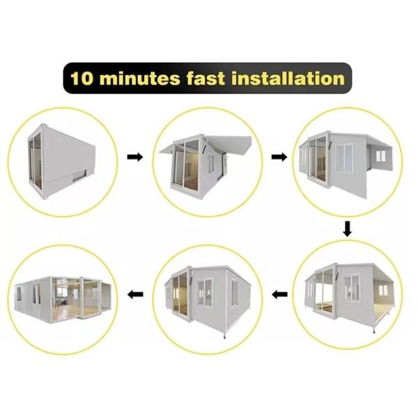 Quality Fast Installation of Prefab 20ft and 40ft Standard Luxury Expandable Container for sale