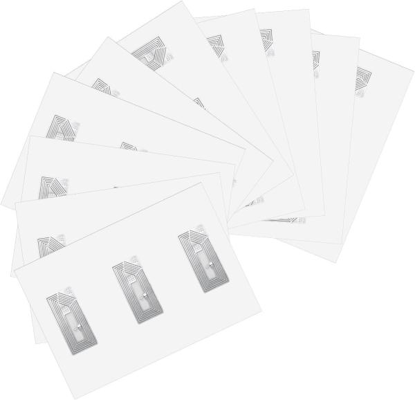 Quality Blank NFC Stickers Rewritable RFID Tags 137 Bytes Memory Adhesive Labels for sale