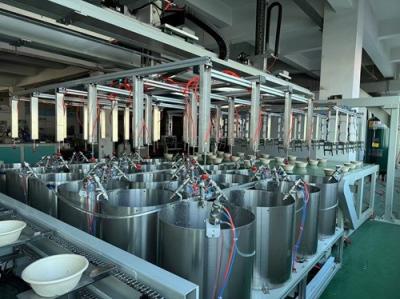 China High-Precision Automatic Spin Coating Line for Uniform Pulp Molded Product Interior Coating for sale