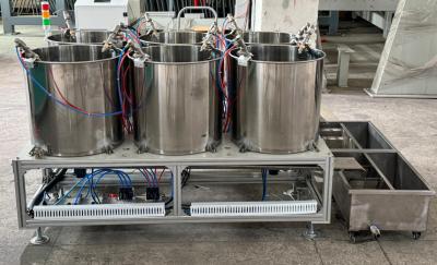 China Standard Six‑Station Rotary Spin Coating Line for Molded Pulp Internal Barrier Coating for sale