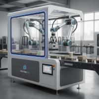 China Integrated Robotic Pick-Place One-Pass Water-Based Digital Printer for Molded Pulp 400x300mm 30-60 Cycles/Min for sale