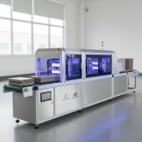 China Compact Excimer Matt Coating Line 1600mm for Flooring and Wall Panels Low Nitrogen Consumption for sale