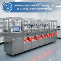 China 24-Station Precision Spin Coating Line with IR Drying ISO Class 7 for sale