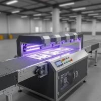 China High-Speed 5-Lamp UV Curing Machine 380V Customizable Conveyor for Instant Ink Drying for sale