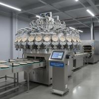 China 24-Station Spin Coating Production Line for Molded Pulp Tableware with PLC Control for sale