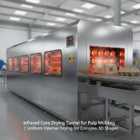 China Infrared Core Drying Tunnel for Pulp Molding 30kW to 200kW Customizable IR Heating for sale