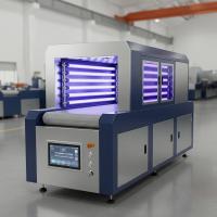 China GX-UV-7502 Industrial UV Curing Machine 3800mm × 1380mm with 8KW Quartz Lamps and CE Certification for sale